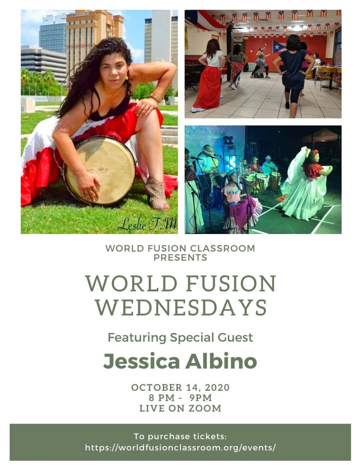 World Fusion Wednesdays - With Special Guest (Jessica Albino) | World ...